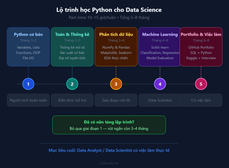 Học Python Cho Data Science Hiệu Quả - Cole Blog